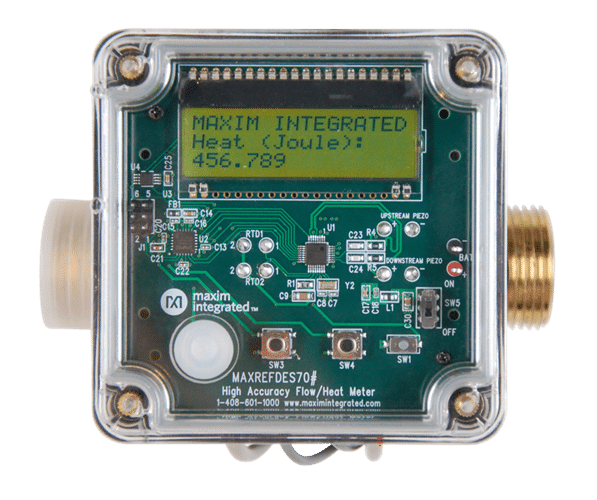 MAXREFDES70: Ultrasonic TOF Flow Meter Reference Design by Maxim Integrated