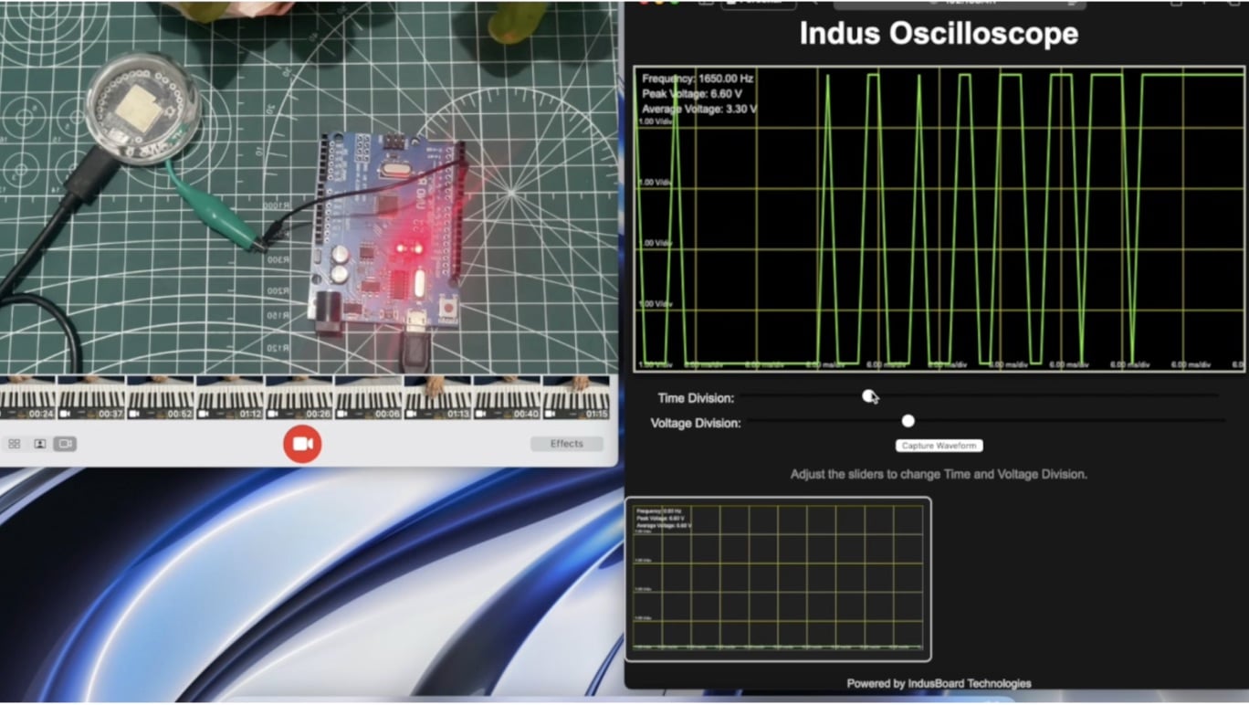 IndusScope - Smallest IoT Oscilloscope for Wireless Testing