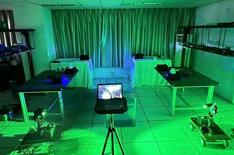 All-Light Communication Across Air And Water