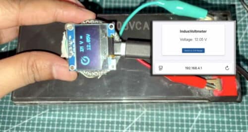 IndusVoltmeter: Smallest IoT Wireless Voltmeter with Wi-Fi
