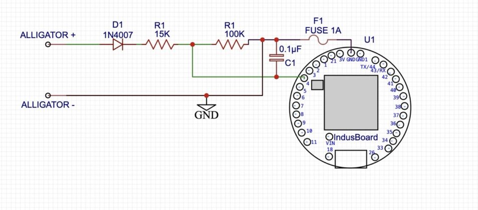 IndusVoltmeter: Smallest IoT Wireless Voltmeter with Wi-Fi