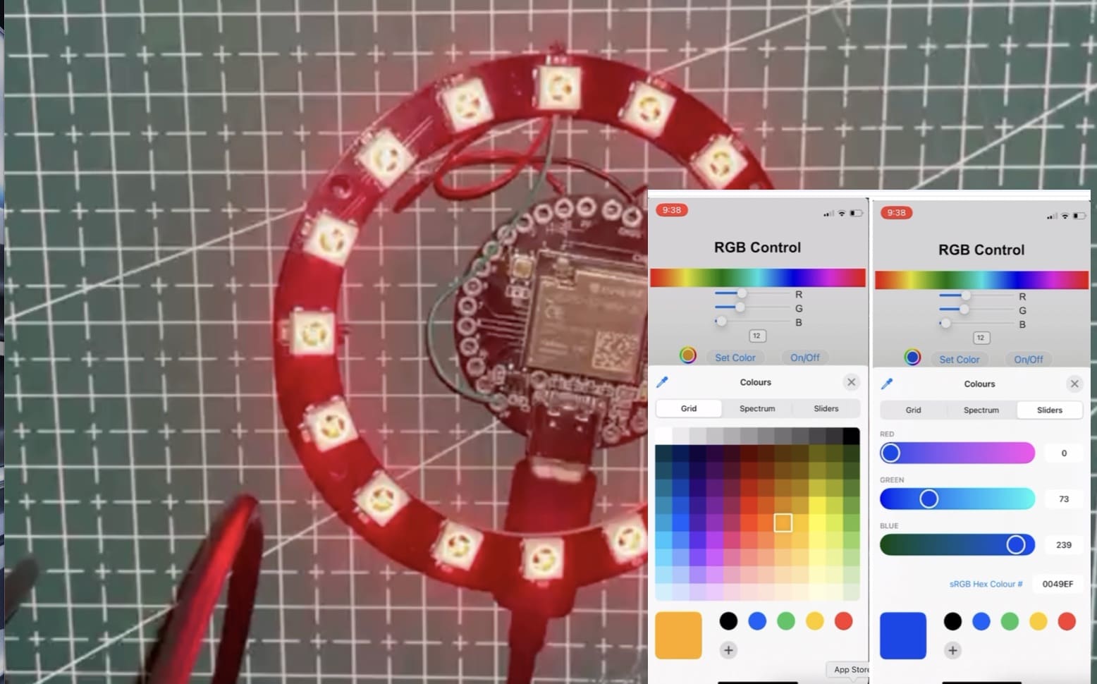 Smallest NeoPixel RGB LED Controller with IoT