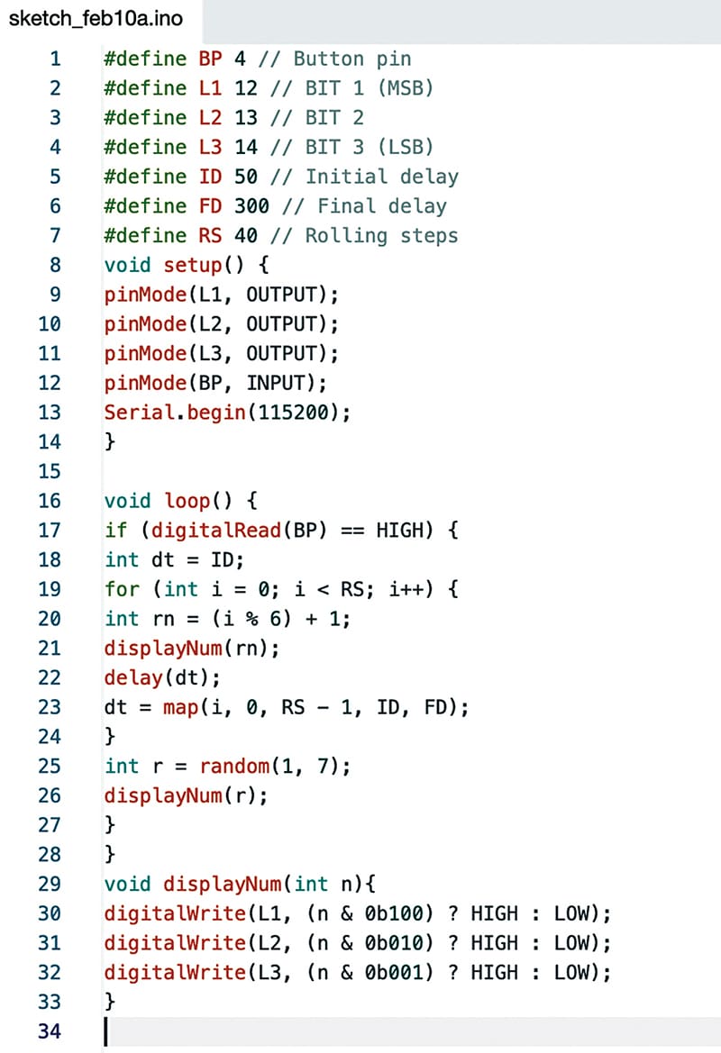 Building Electronic Dice [Step-by-Step Guide] | Circuit and Code Available
