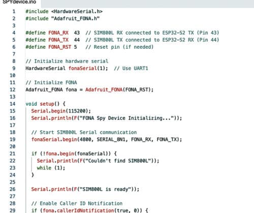 GSM-based Long Range SPY DEVICE with Code and Circuit