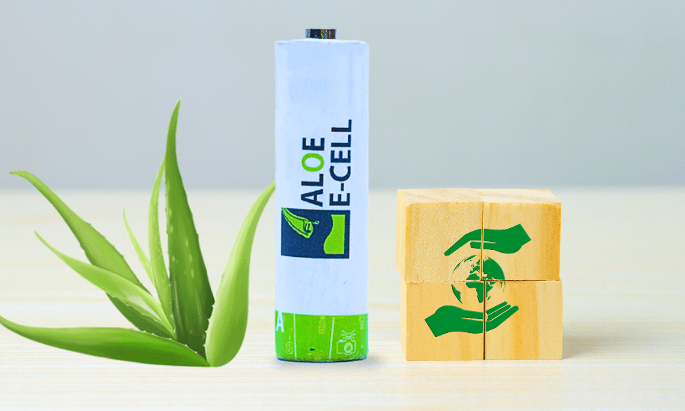 Aloe Vera Battery by Aloe E-Cell | Eco-friendly Batteries