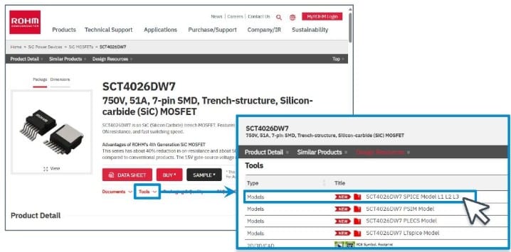 Rohm Releases New Level 3 Spice Models Featuring Enhanced Simulation Speed