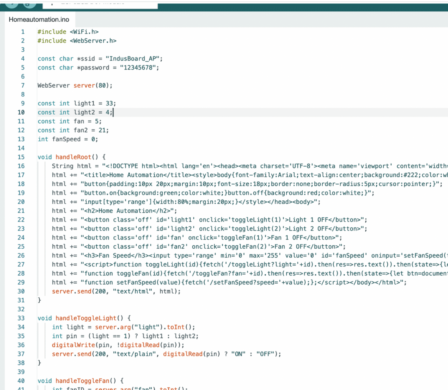 Real-time Web-based Home Automation