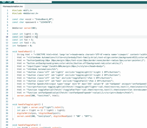 Real-time Web-based Home Automation
