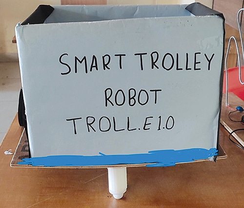 Smart Trolley Robot Using Arduino and Bluetooth