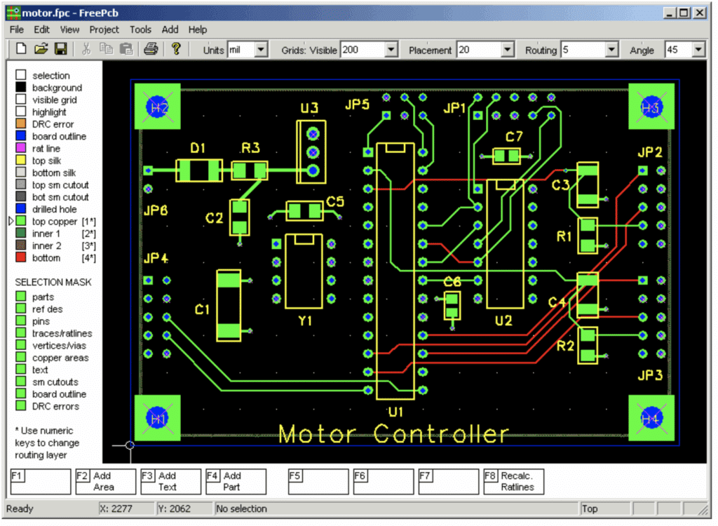FreePCB: A Simple Tool for Easy PCB Design